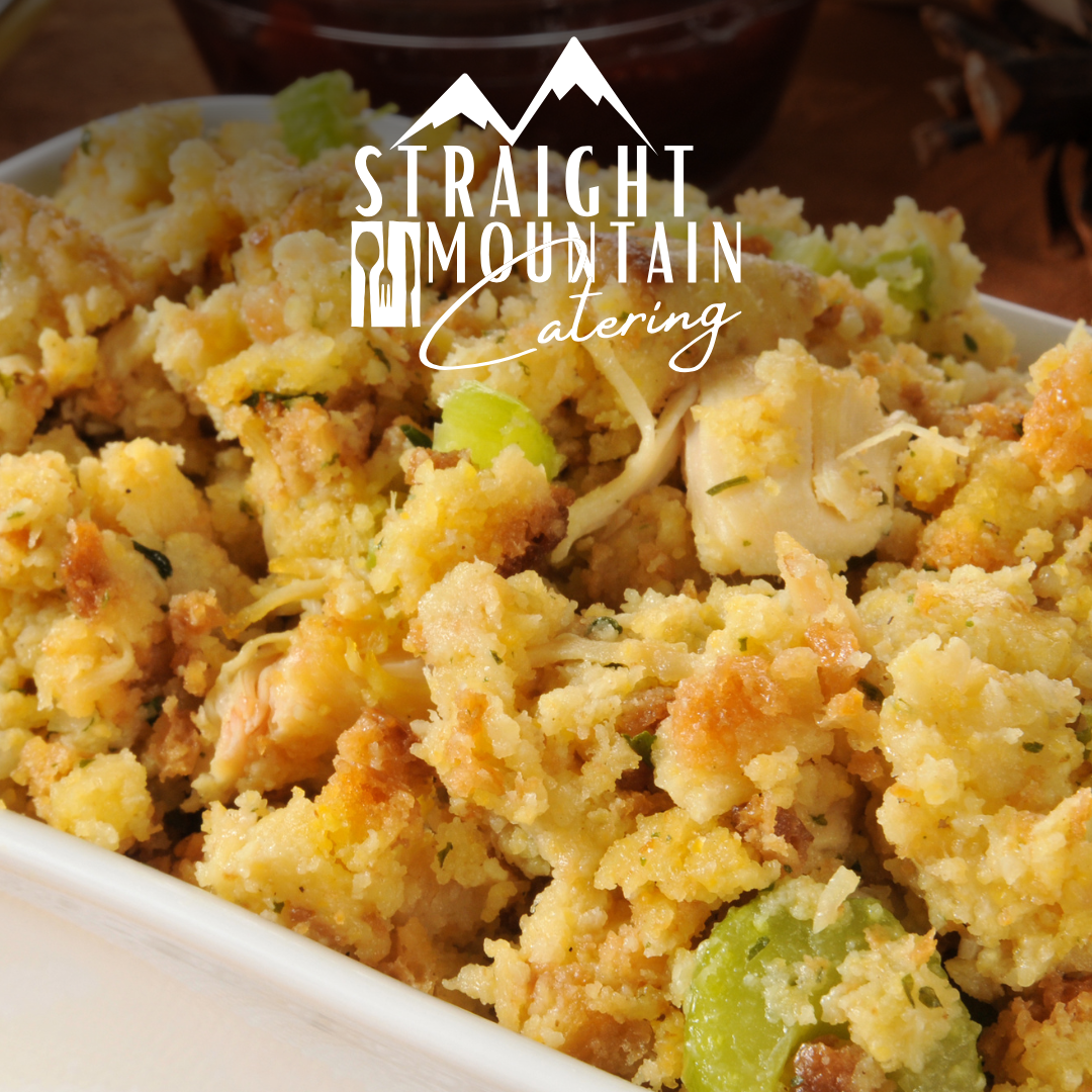 Cornbread Chicken & Dressing | Straight Mountain Catering